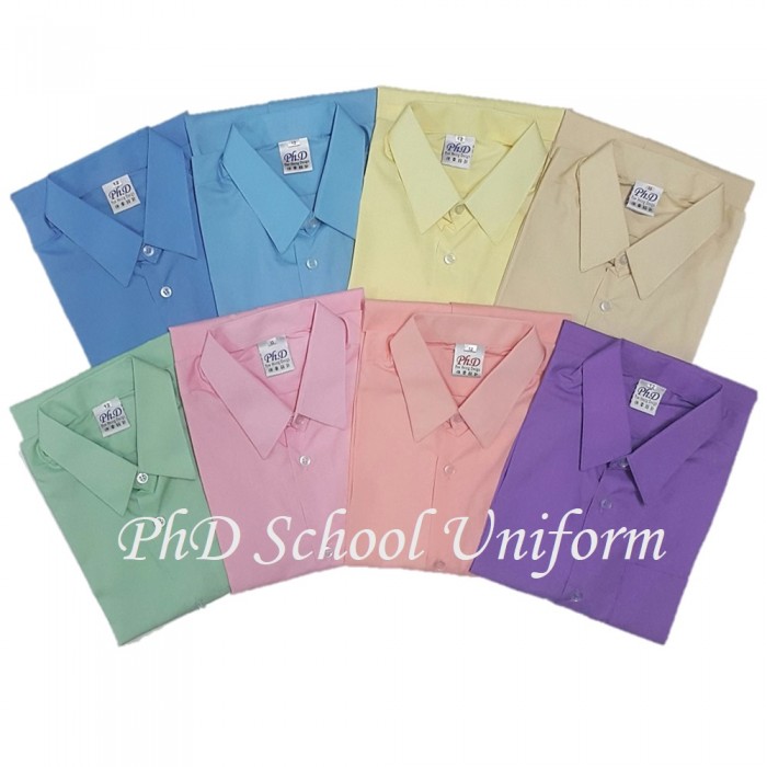 PhD Pink Short Sleeve Shirt School Uniform | PhD Baju Seragam Sekolah ...