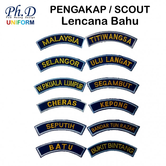 PhD Full Set Accessories Scout Uniform | Accessori Pengakap Set Lengkap ...