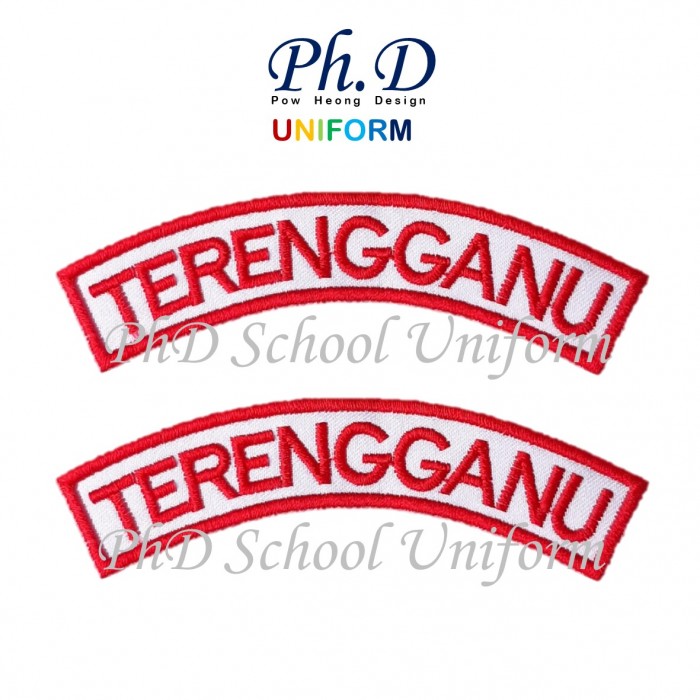 PhD PBSM Embroidery Round & 13 State Wording Badge | Lencana Sulaman ...