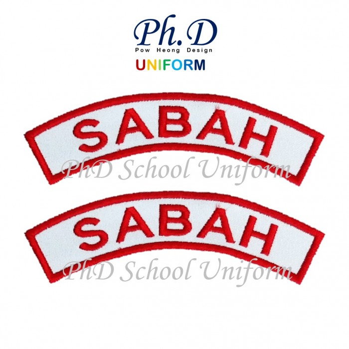 PhD PBSM Embroidery Round & 13 State Wording Badge | Lencana Sulaman ...