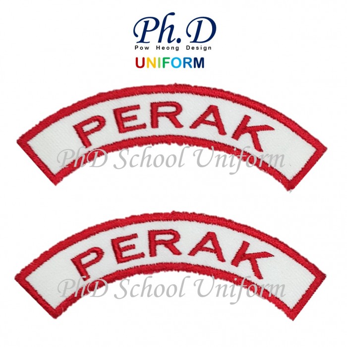 PhD PBSM Embroidery Round & 13 State Wording Badge | Lencana Sulaman ...