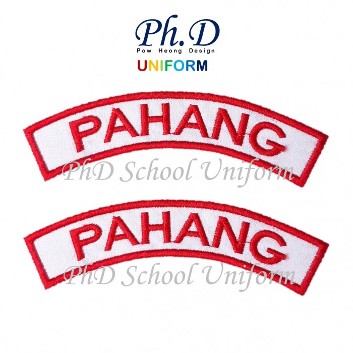PhD PBSM Embroidery Round & 13 State Wording Badge | Lencana Sulaman ...