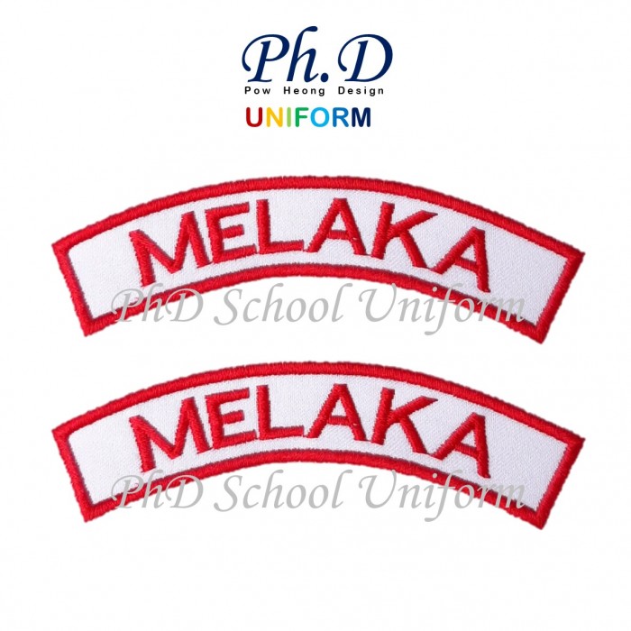 PhD PBSM Embroidery Round & 13 State Wording Badge | Lencana Sulaman ...