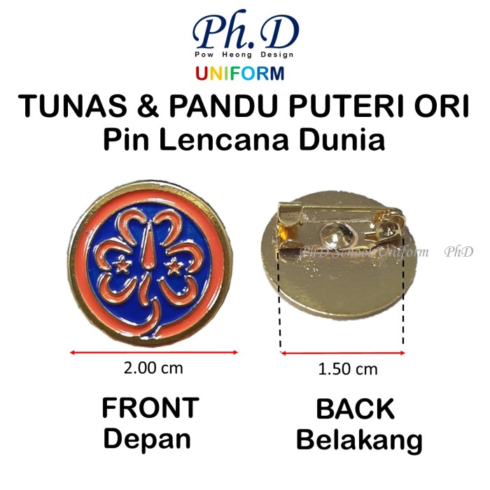 PhD School Uniform Full Accessories | Aksesori Lengkap Persatuan Pandu ...